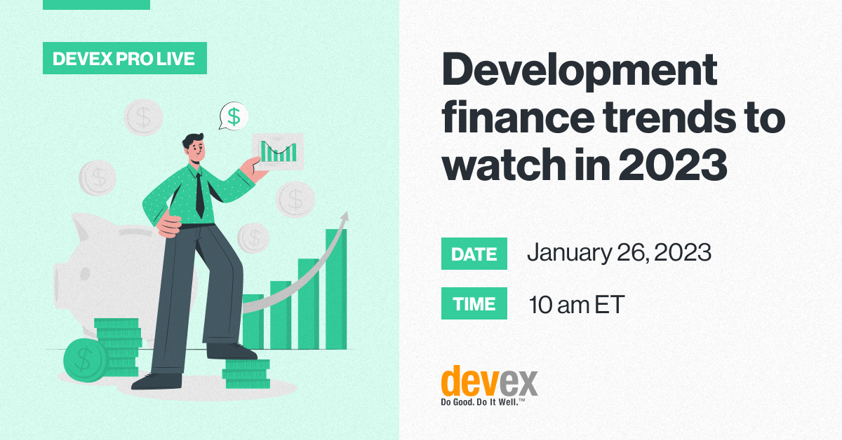 Development finance trends to watch in 2023