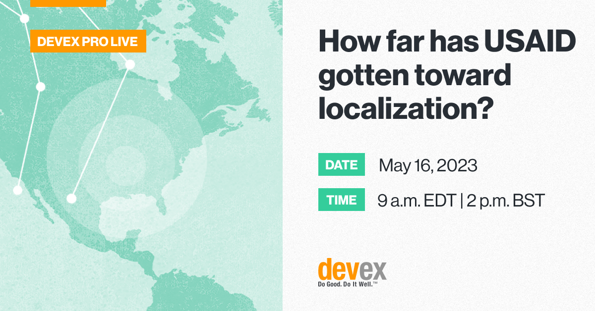 How far has USAID gotten toward localization?