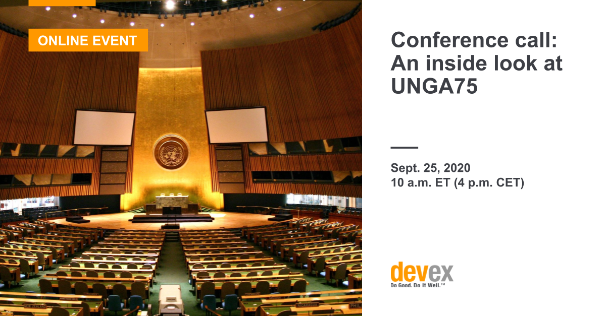 Conference call: An inside look at UNGA 75