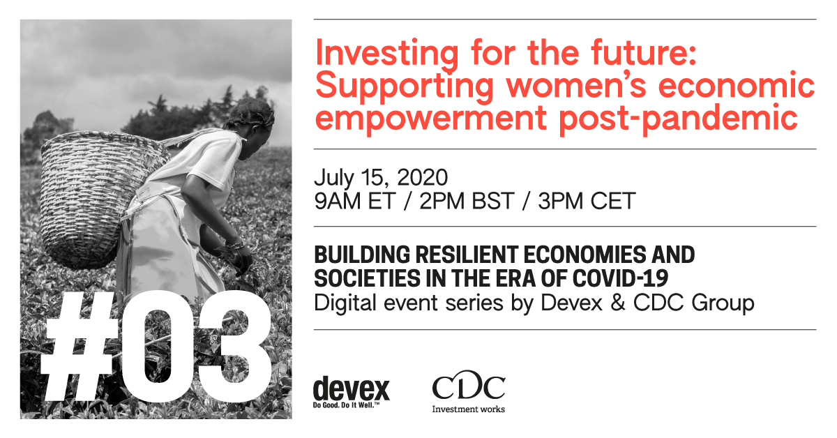 Investing for the Future | Devex Events
