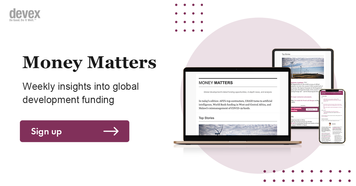 Money Matters | Newsletters | Devex